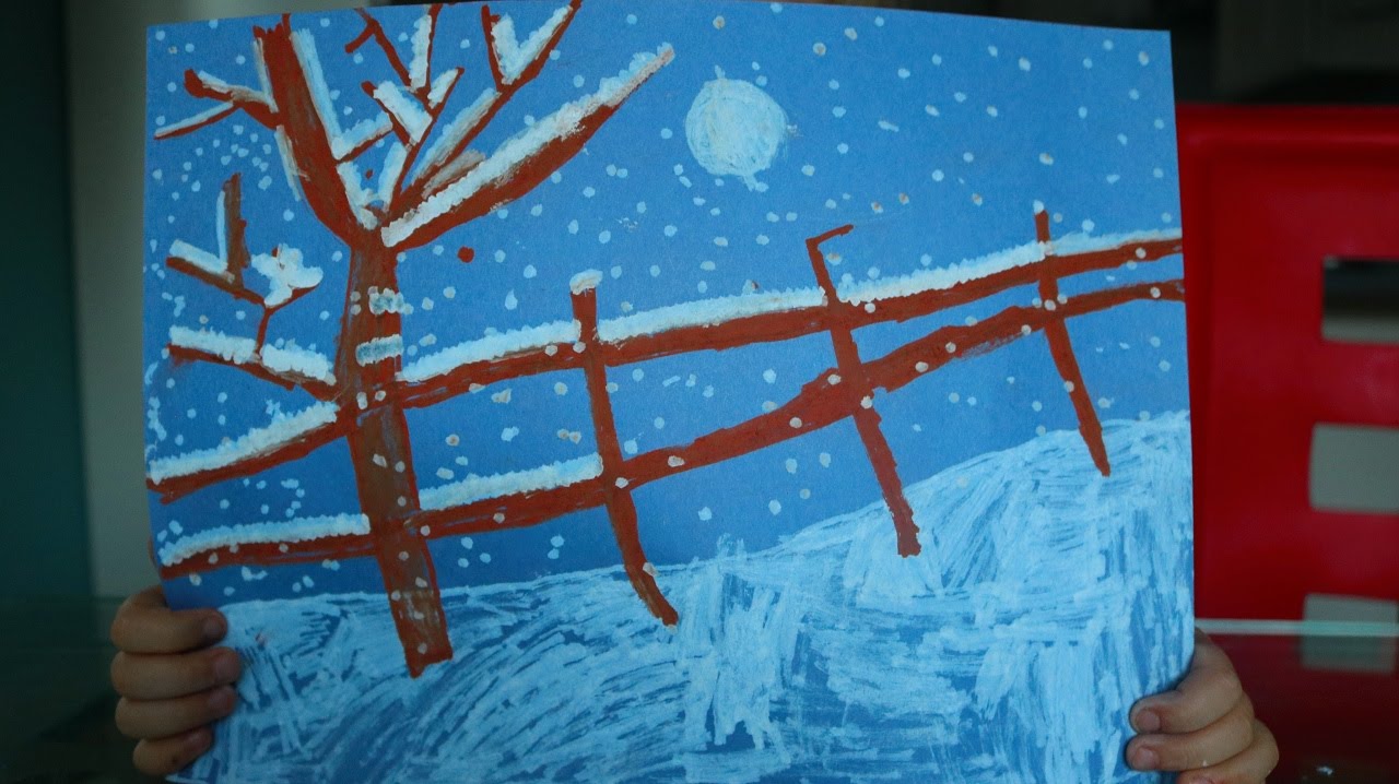 Winter Painting For Kids at PaintingValley.com | Explore collection of ...