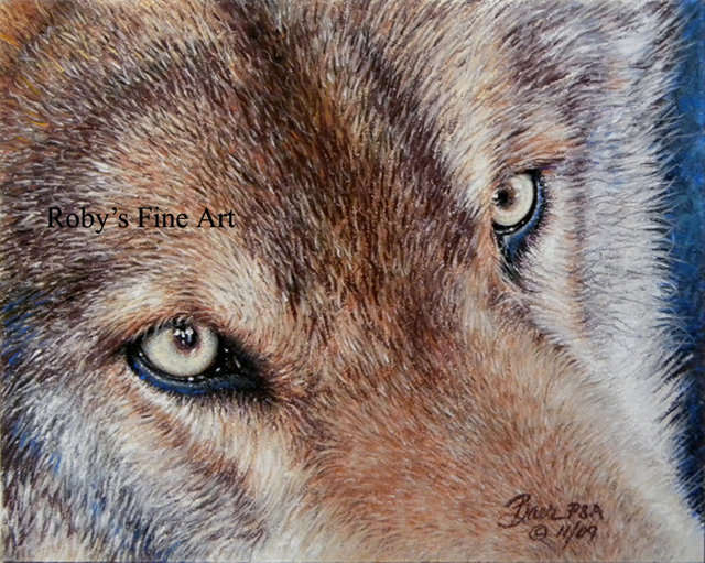 Wolf Eyes Painting at PaintingValley.com | Explore collection of Wolf ...