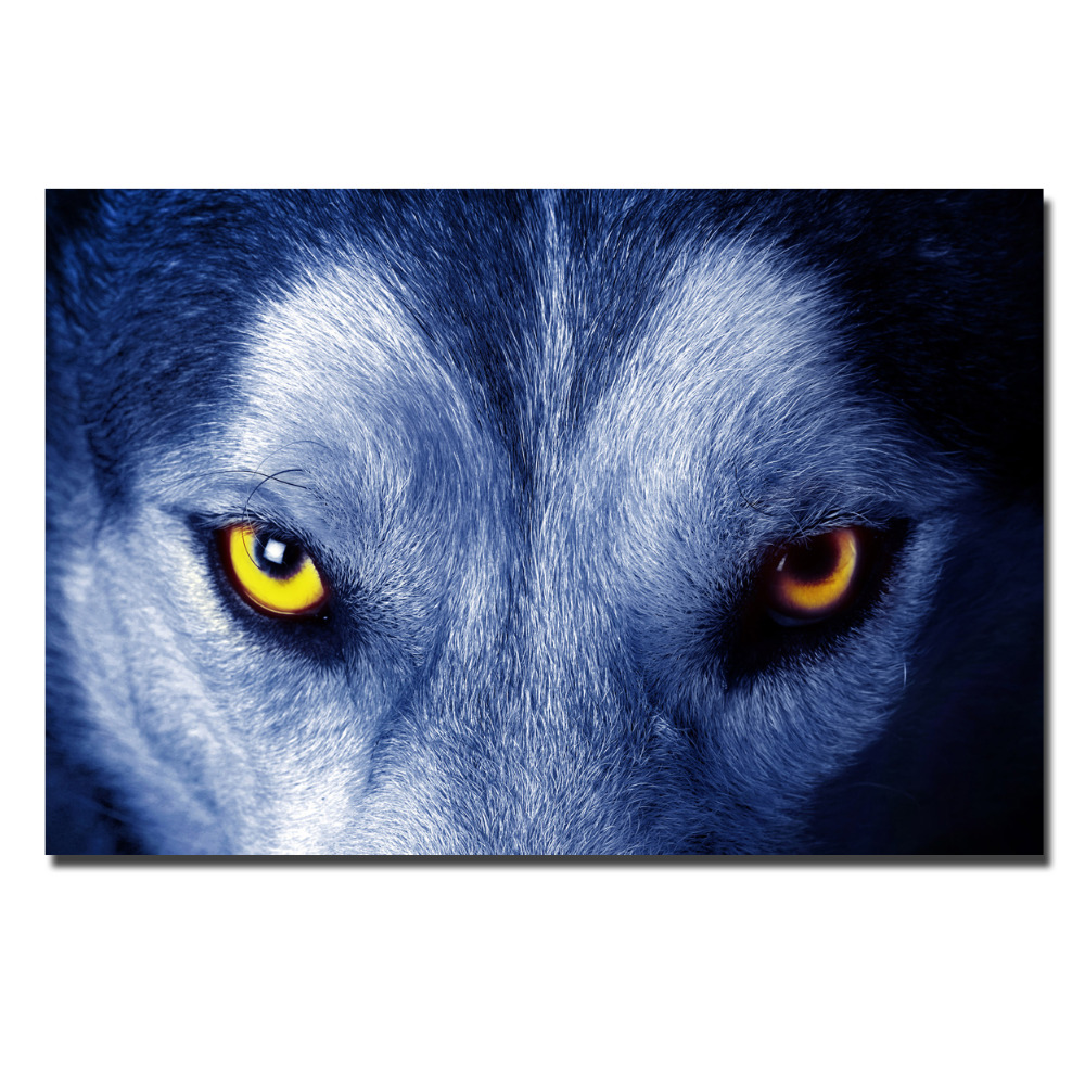 Wolf Eyes Painting at PaintingValley.com | Explore collection of Wolf ...