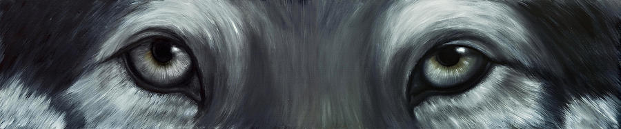 Wolf Eyes Painting at PaintingValley.com | Explore collection of Wolf ...
