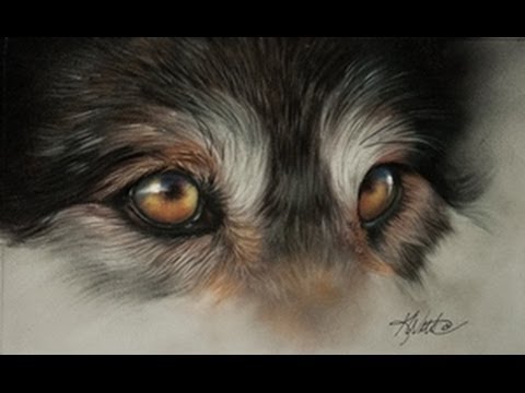Wolf Eyes Painting at PaintingValley.com | Explore collection of Wolf ...