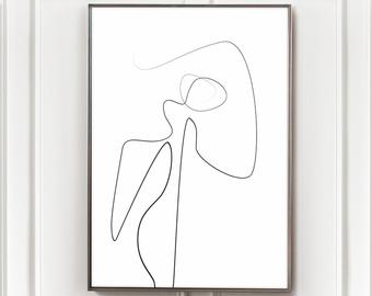 Abstract Line Sketch at PaintingValley.com | Explore collection of ...