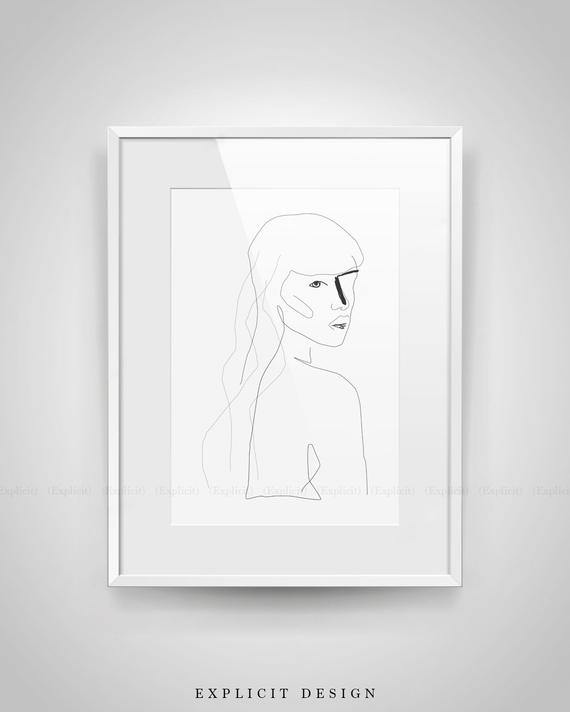 Abstract Line Sketch at PaintingValley.com | Explore collection of ...