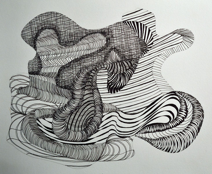 Abstract Line Sketch at PaintingValley.com | Explore collection of ...