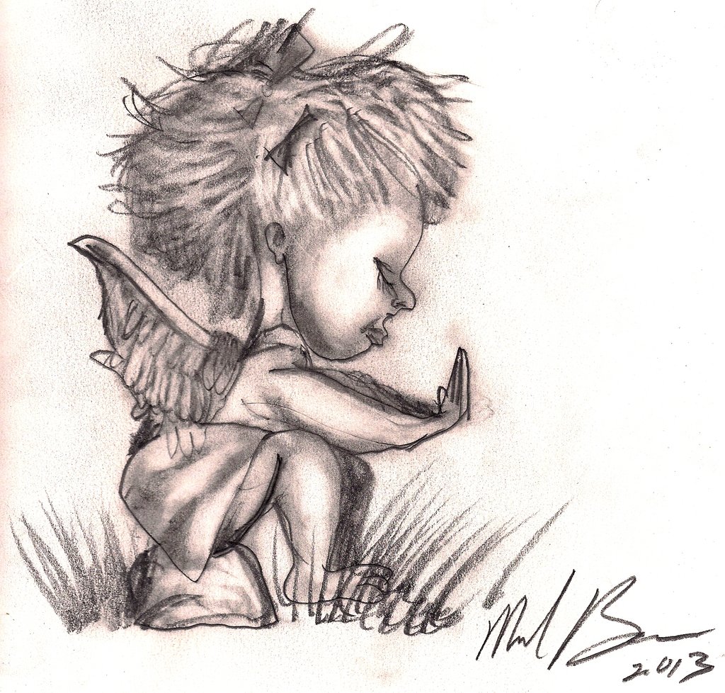 Angel Baby Sketch at PaintingValley.com | Explore collection of Angel Baby Sketch
