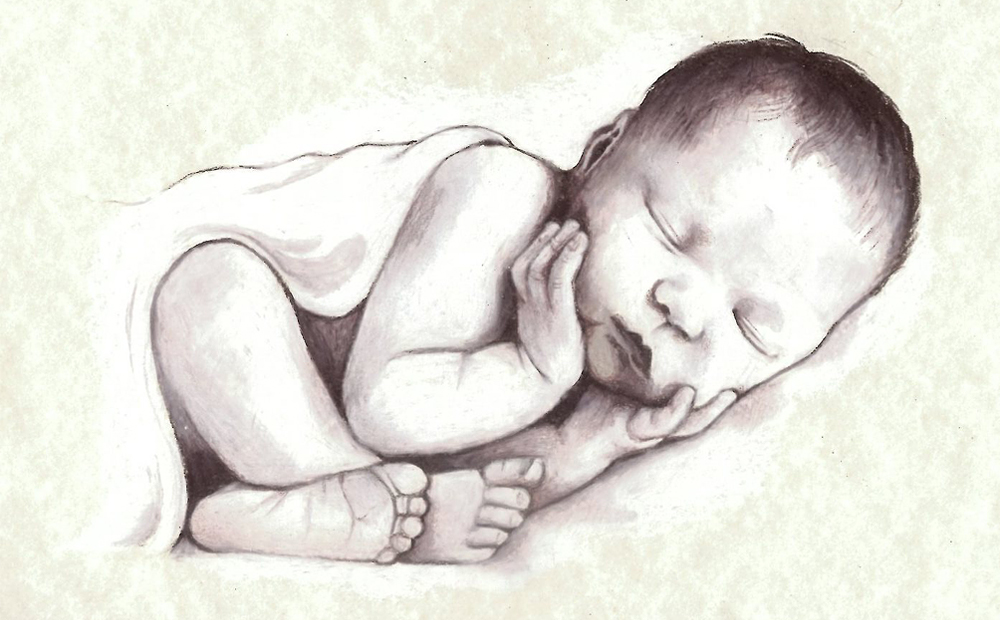 Angel Baby Sketch at PaintingValley.com | Explore collection of Angel Baby Sketch