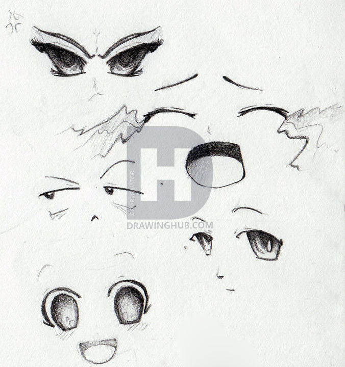 Anime Sketch Step By Step at PaintingValley.com | Explore collection of ...