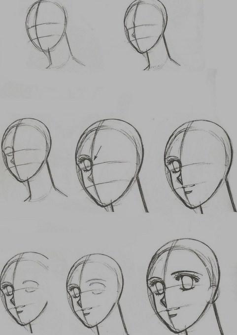 Anime Sketch Tutorial at PaintingValley.com | Explore collection of ...
