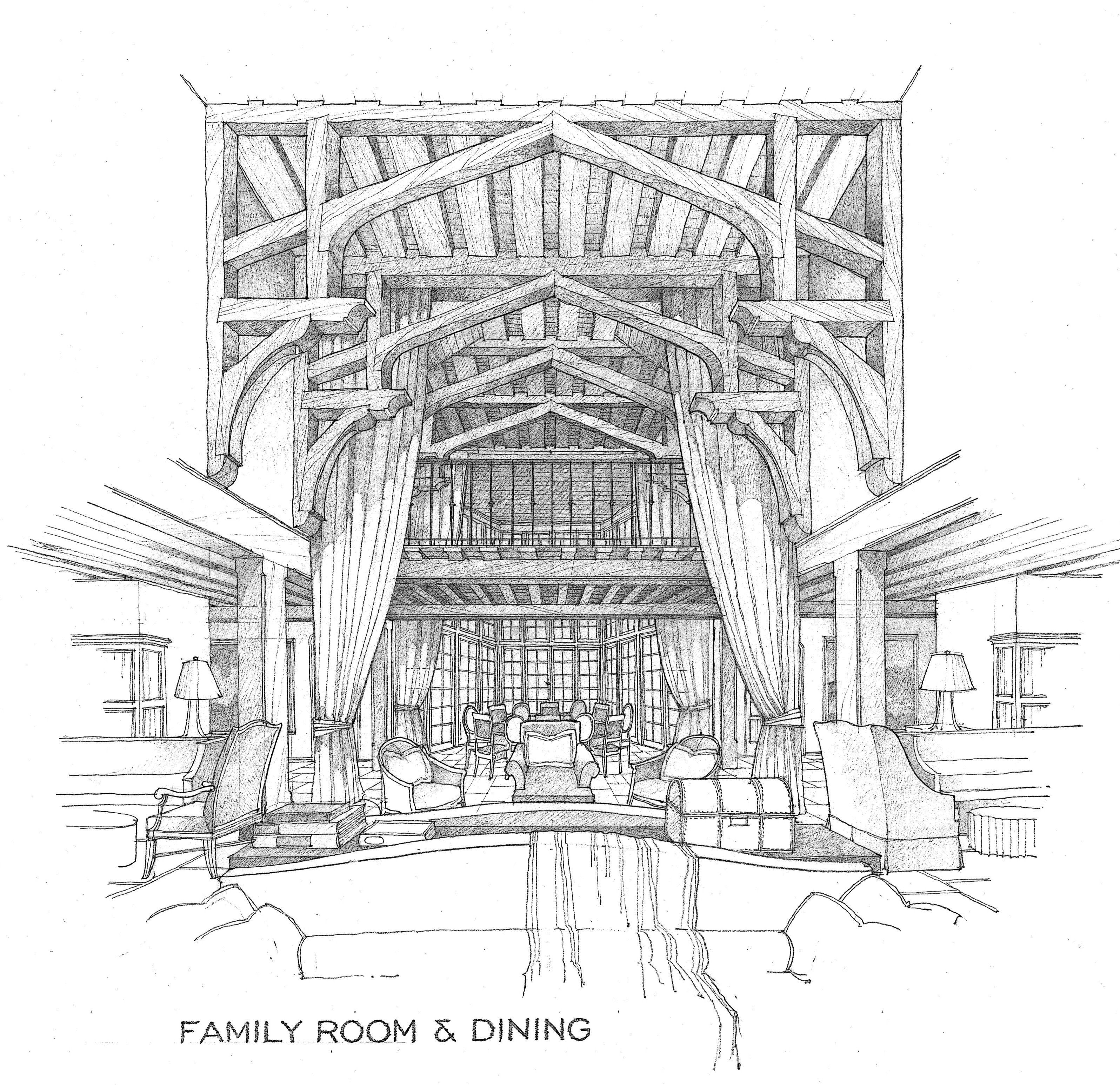 Architecture Design Sketches at PaintingValley.com | Explore collection ...