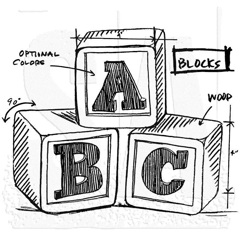 Blocks Sketch at PaintingValley.com | Explore collection of Blocks Sketch