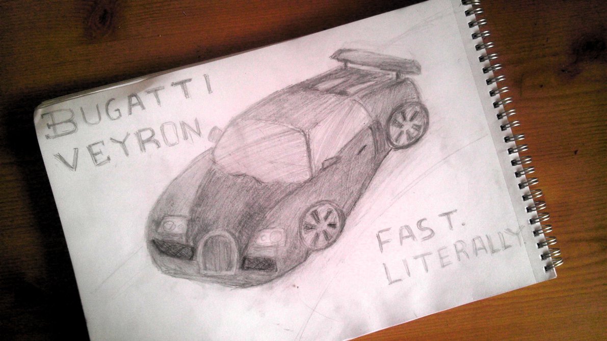 Bugatti Veyron Sketch at PaintingValley.com | Explore collection of ...