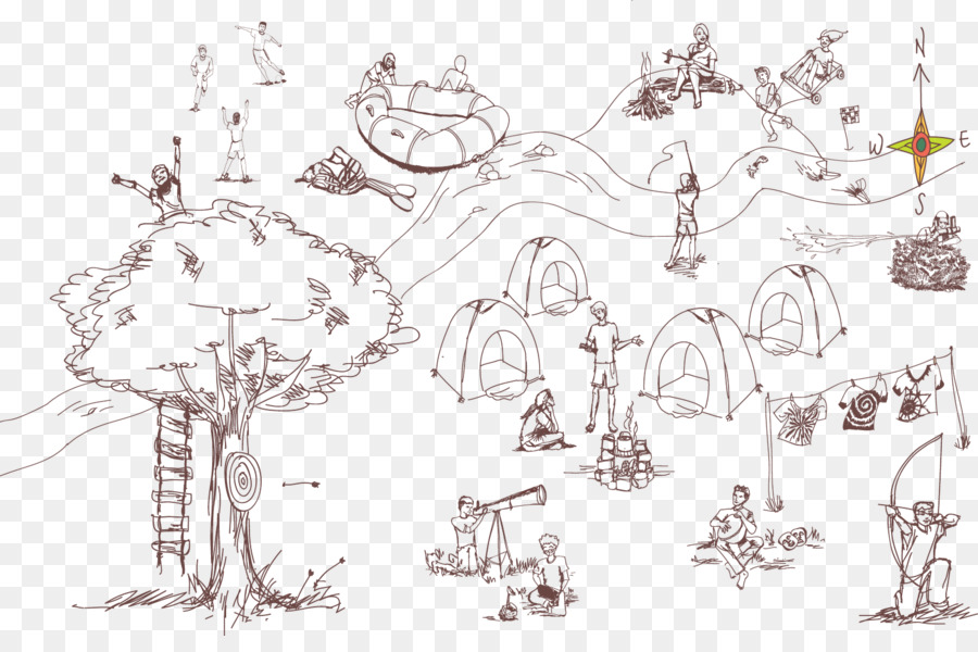 Camping Sketch at PaintingValley.com | Explore collection of Camping Sketch