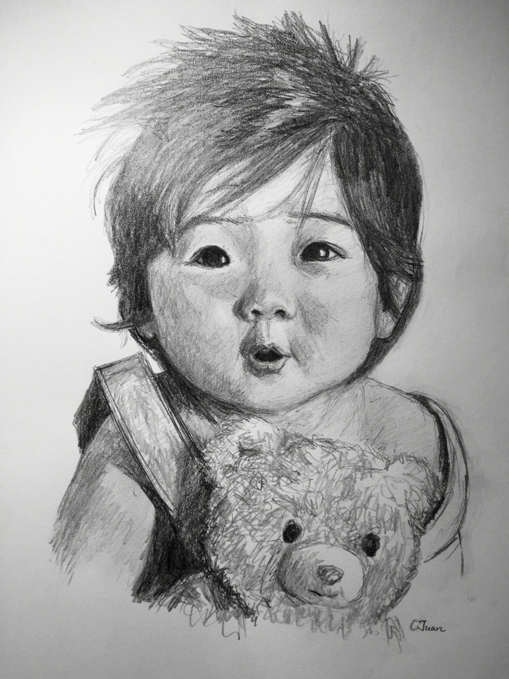 Cute Baby Sketch at PaintingValley.com | Explore collection of Cute ...
