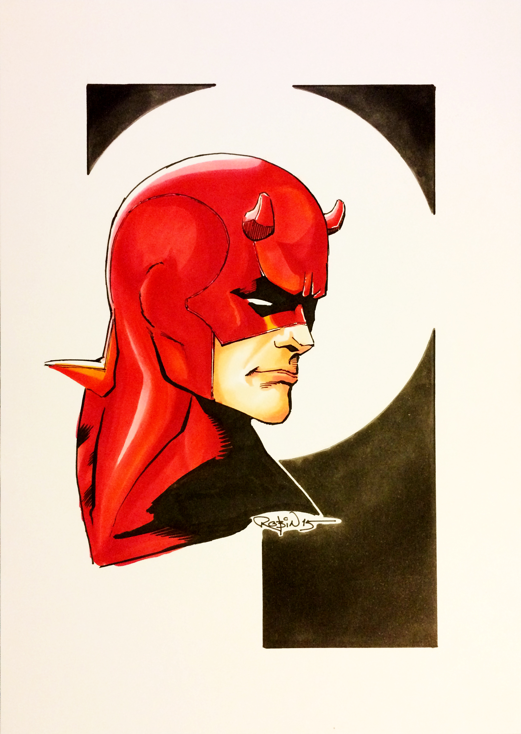 Daredevil Sketch at PaintingValley.com | Explore collection of Daredevil Sketch