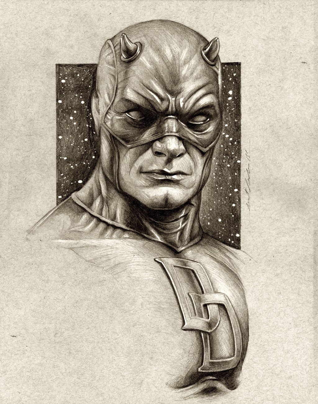 Daredevil Sketch at PaintingValley.com | Explore collection of Daredevil Sketch
