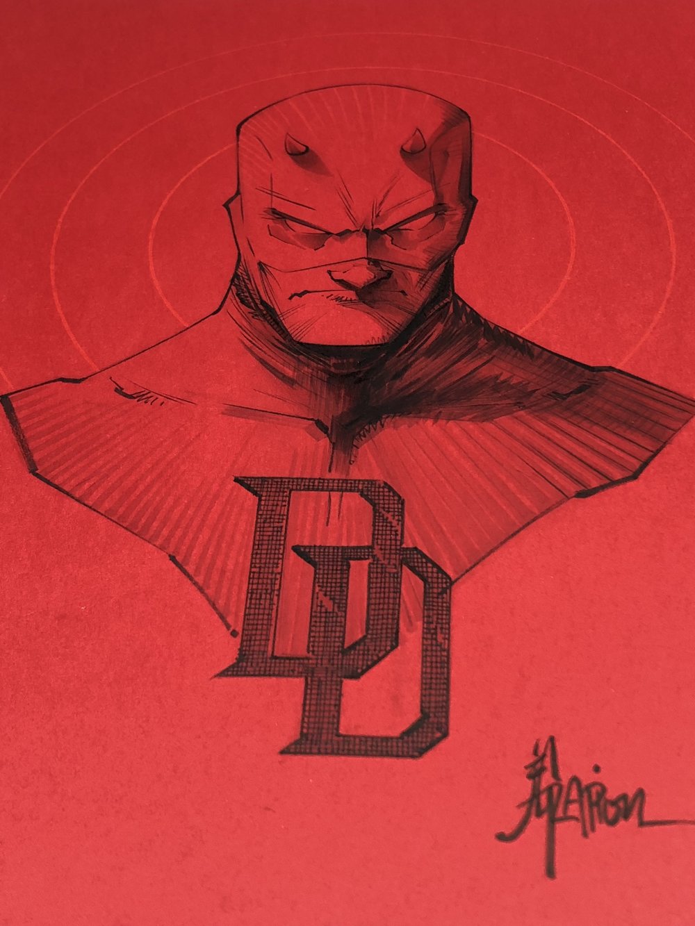 Daredevil Sketch at PaintingValley.com | Explore collection of Daredevil Sketch