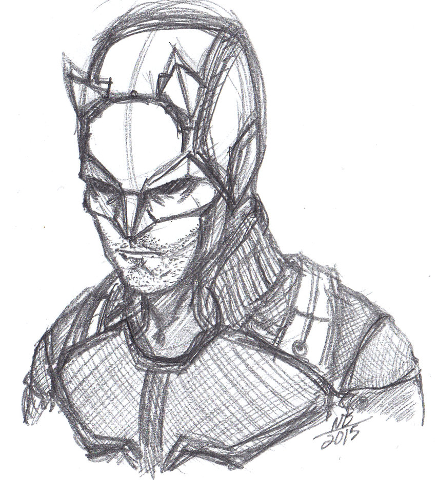 Daredevil Sketch at PaintingValley.com | Explore collection of Daredevil Sketch