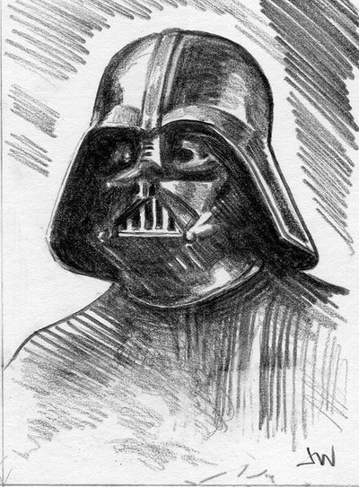 Darth Vader Pencil Sketch at PaintingValley.com | Explore collection of ...