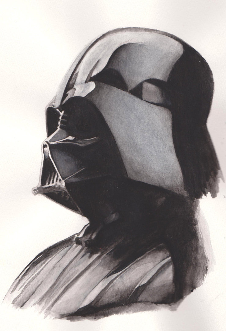Darth Vader Pencil Sketch at PaintingValley.com | Explore collection of ...