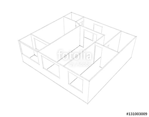 Empty Room Sketch at PaintingValley.com | Explore collection of Empty ...