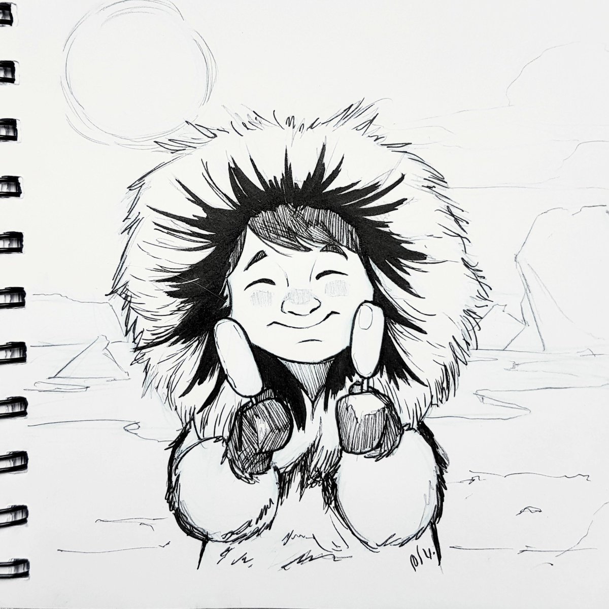 Eskimo Sketch at PaintingValley.com | Explore collection of Eskimo Sketch