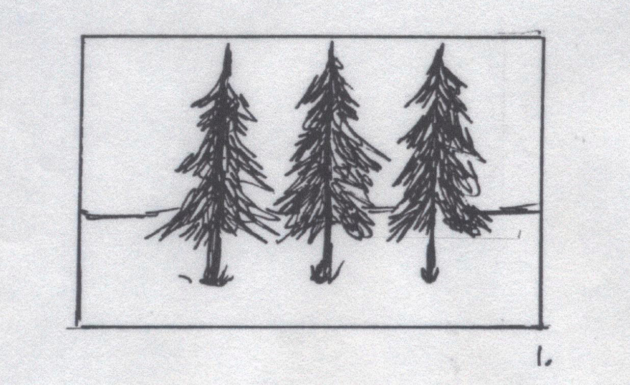 Evergreen Tree Sketch at PaintingValley.com | Explore collection of ...