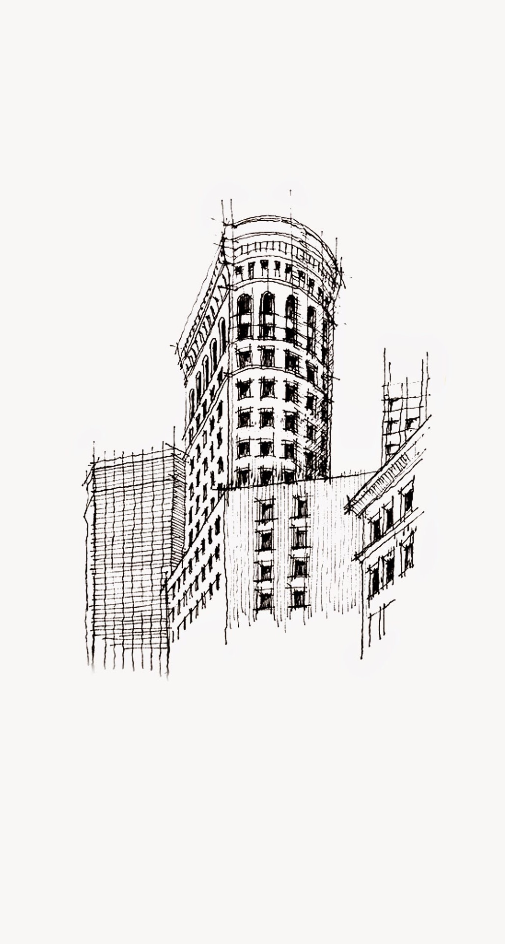 Flatiron Building Sketch at PaintingValley.com | Explore collection of ...