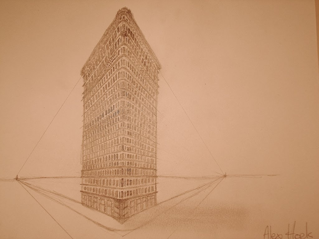 Flatiron Building Sketch at PaintingValley.com | Explore collection of ...