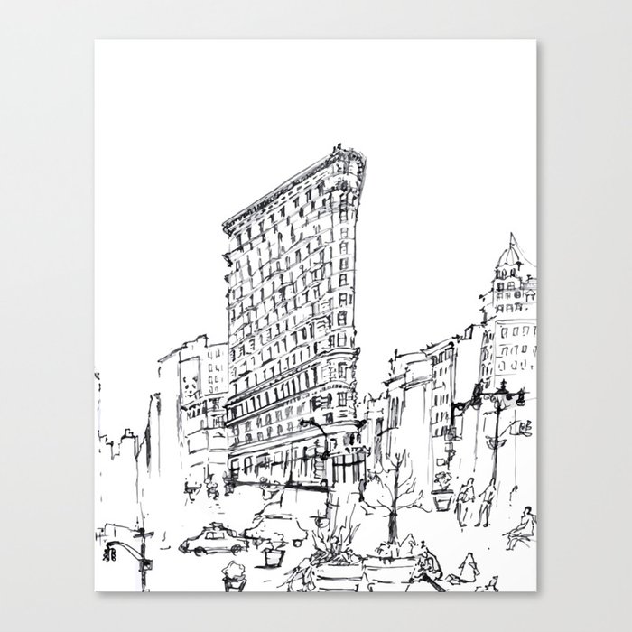 Flatiron Building Sketch at PaintingValley.com | Explore collection of ...