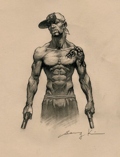 Gangster Sketches at PaintingValley.com | Explore collection of Gangster Sketches