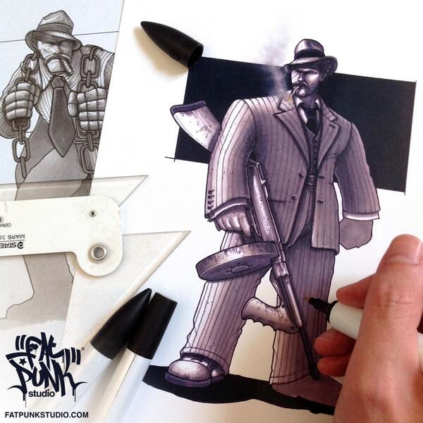 Gangster Sketches at PaintingValley.com | Explore collection of Gangster Sketches