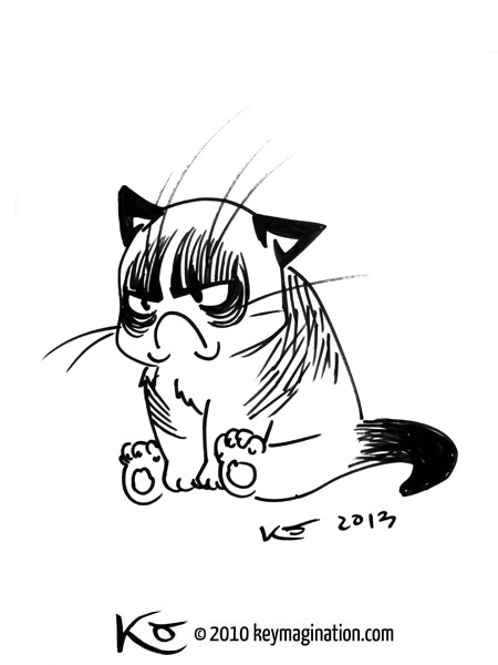Grumpy Cat Sketch at PaintingValley.com | Explore collection of Grumpy ...