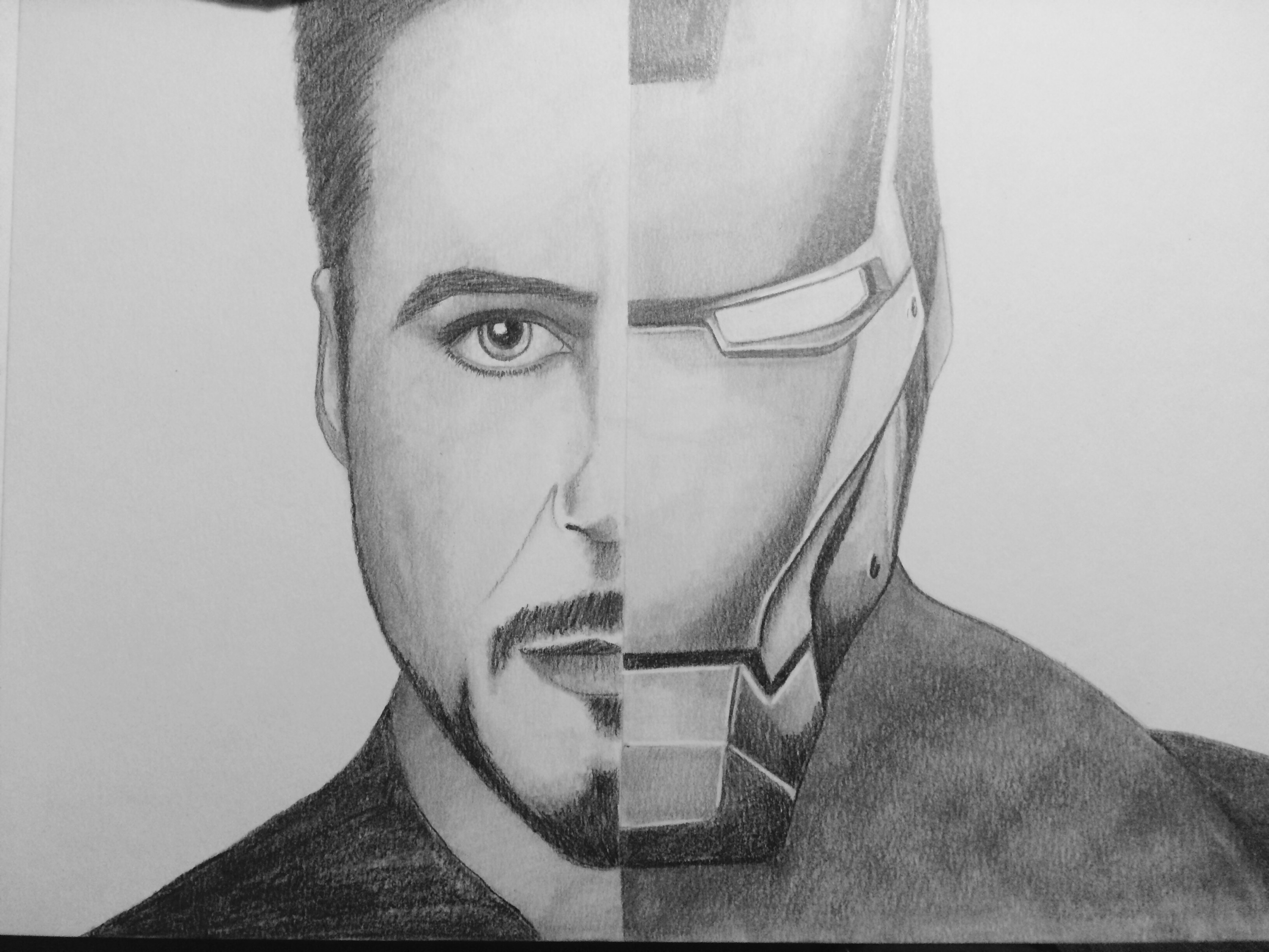 Iron Man Face Sketch at PaintingValley.com | Explore collection of Iron ...