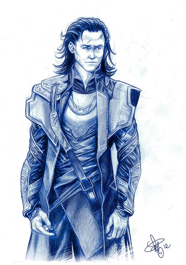 Loki Sketch at PaintingValley.com | Explore collection of Loki Sketch