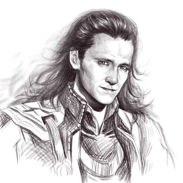 Loki Sketch at PaintingValley.com | Explore collection of Loki Sketch