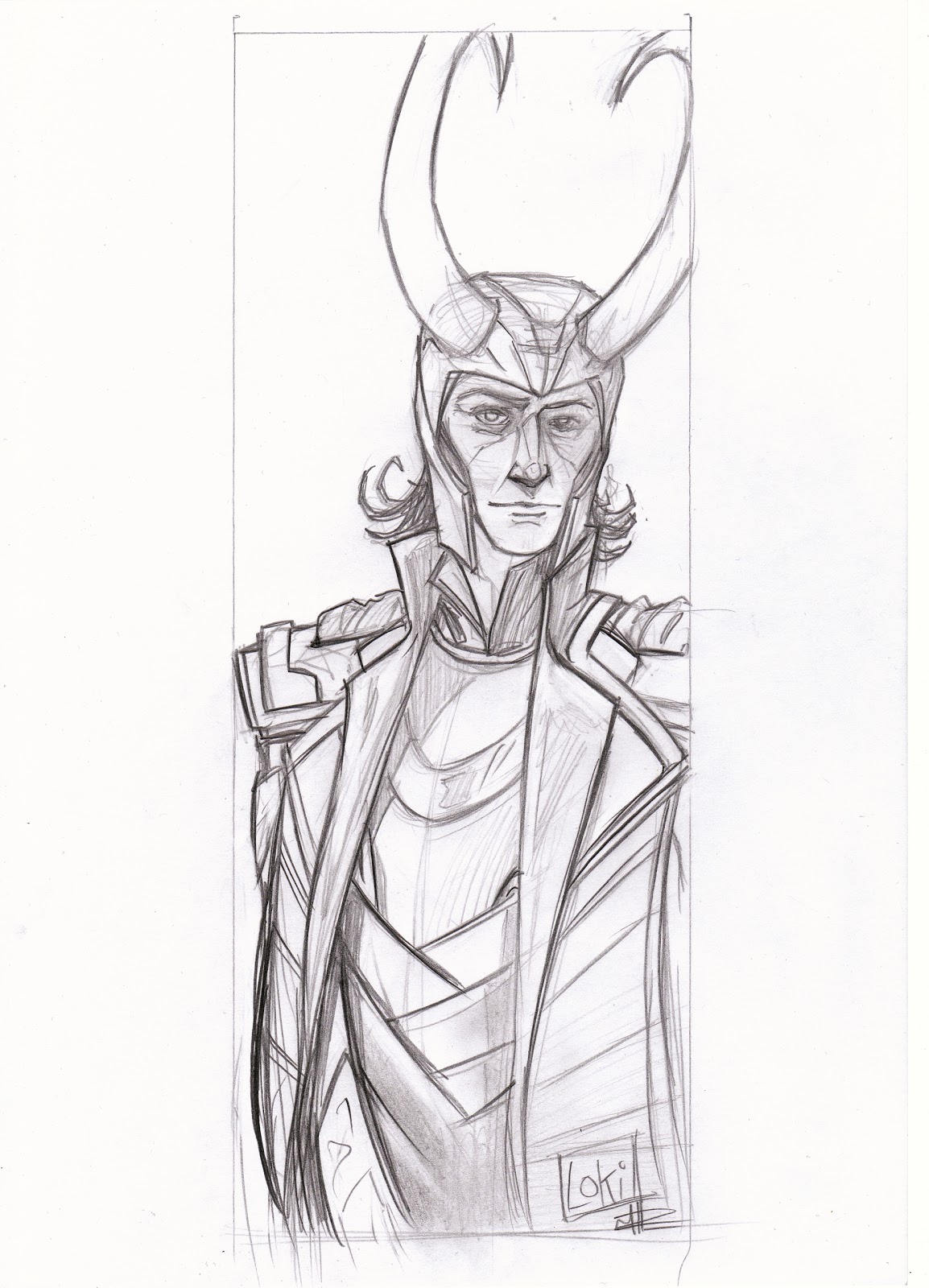 Loki Sketch at PaintingValley.com | Explore collection of Loki Sketch