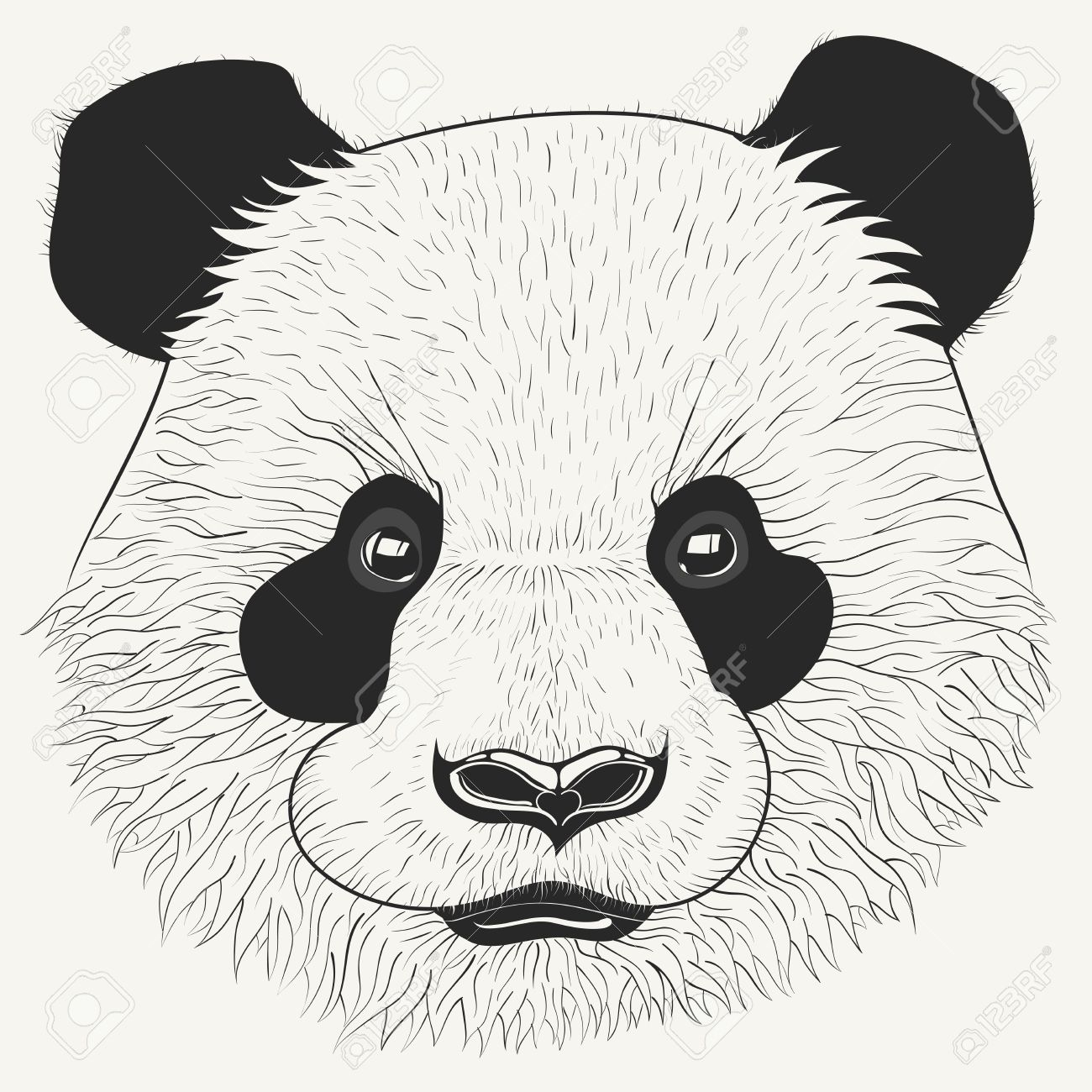 Panda Bear Sketch at PaintingValley.com | Explore collection of Panda ...