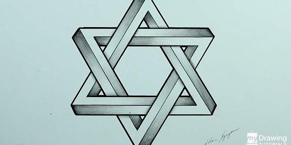 Star Of David Sketch at PaintingValley.com | Explore collection of Star ...