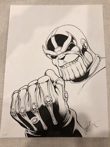 Thanos Sketch at PaintingValley.com | Explore collection of Thanos Sketch