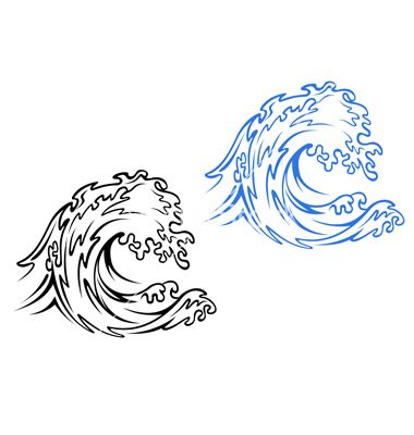 The Wave Sketch at PaintingValley.com | Explore collection of The Wave ...