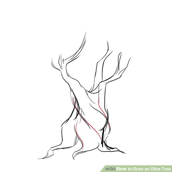 Tree Trunk Sketch at PaintingValley.com | Explore collection of Tree ...